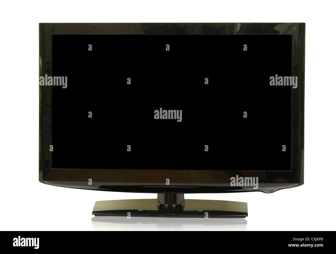 frontal view of widescreen lcd monitor isolated on white Stock Photo ...