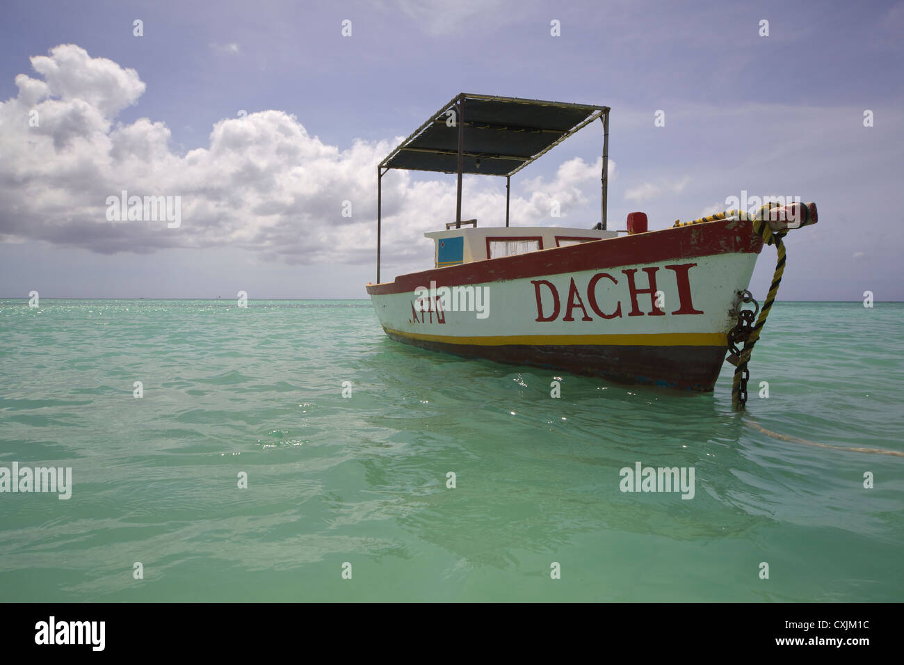 A Fishing Boat of the Caribbean called Dachi Stock Photo - Alamy