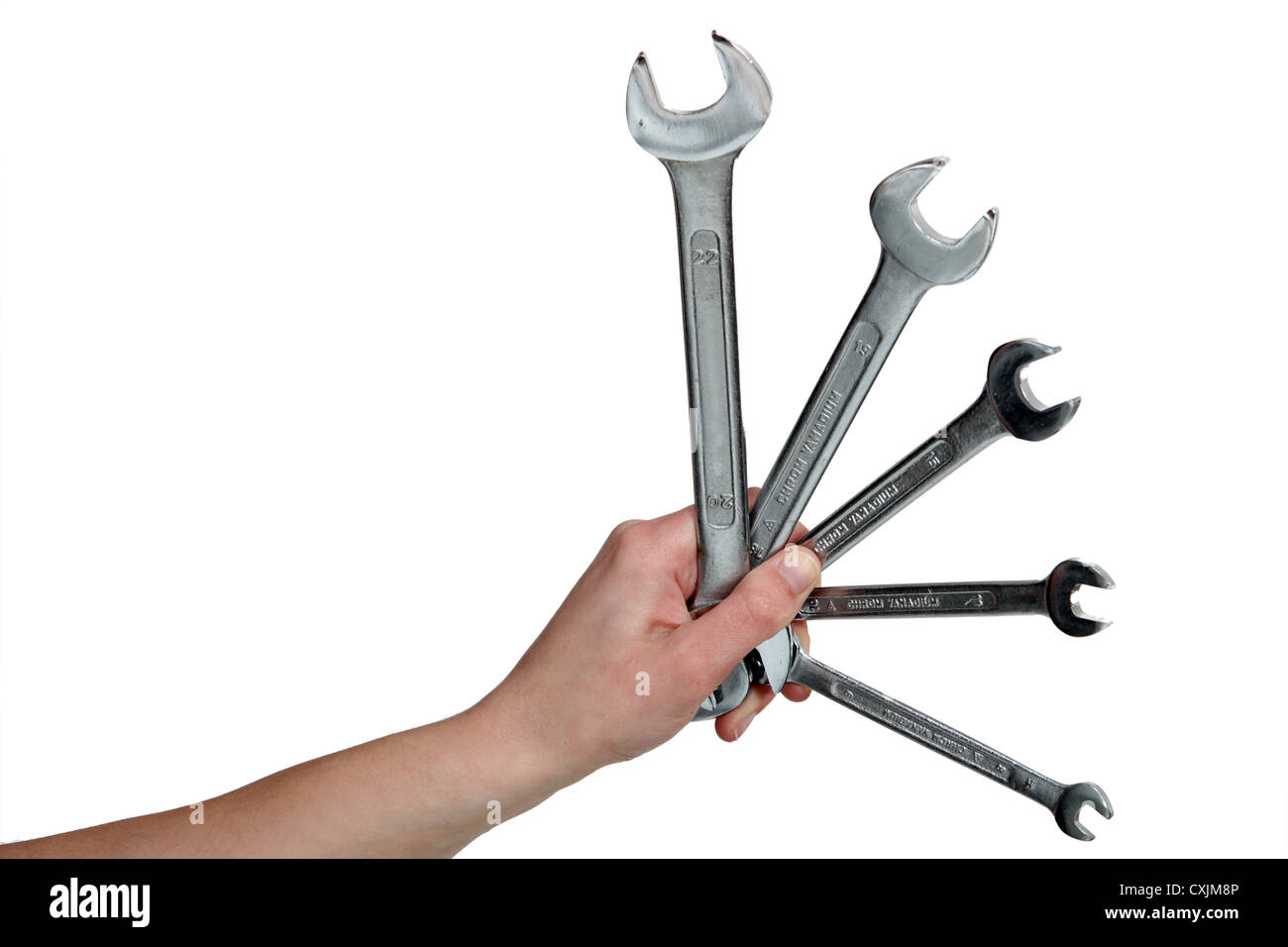 Wrenches different size hi-res stock photography and images - Alamy