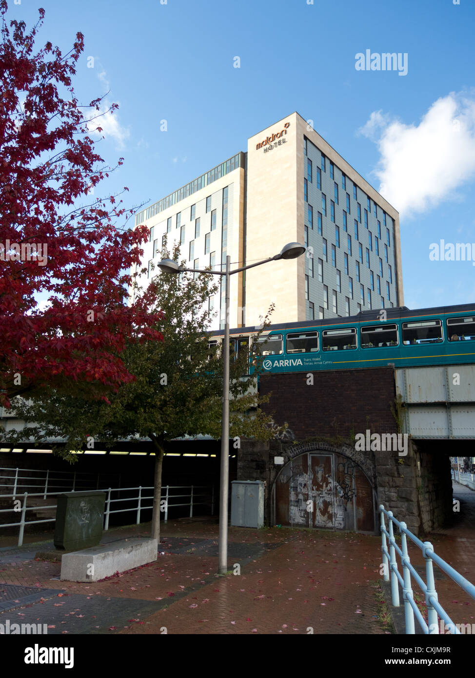 Cardiff Transport infrastructure Stock Photo - Alamy