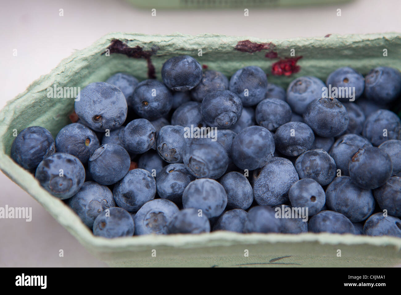 blueberries on the market Stock Photo - Alamy