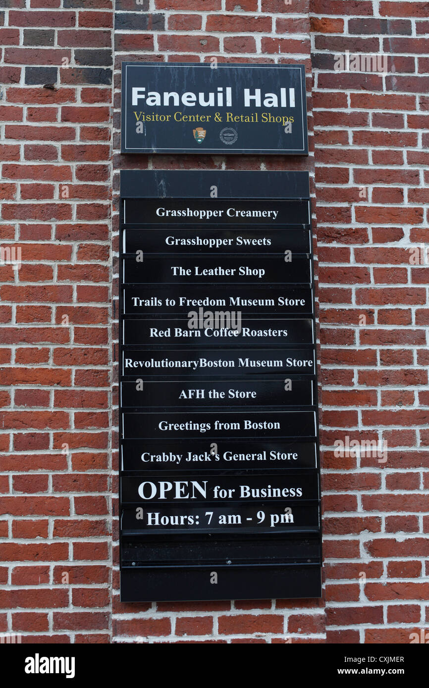 Boston faneuil hall hi-res stock photography and images - Alamy