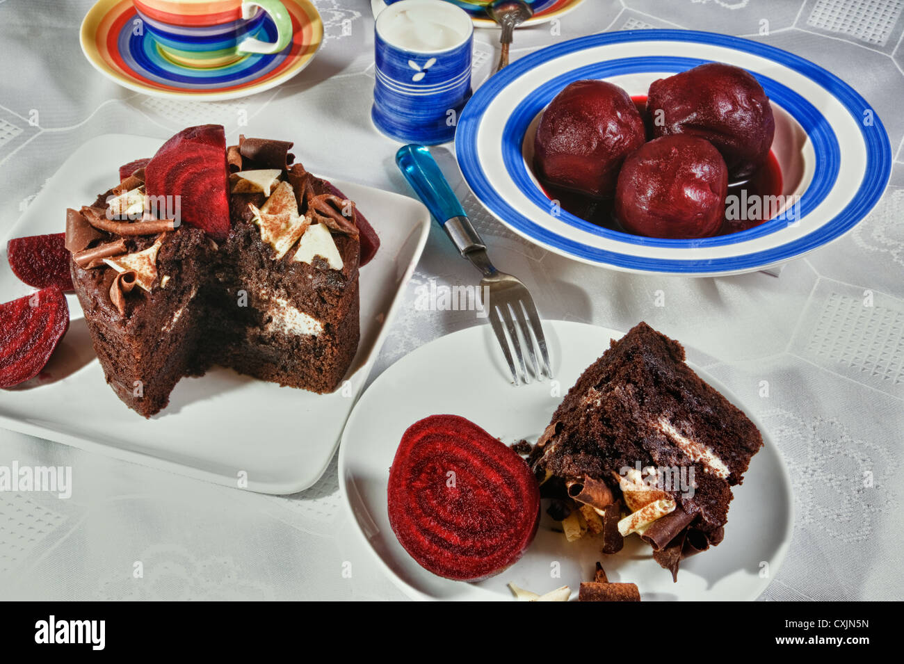 beetroot is an ingredient of chocolate cake Stock Photo - Alamy