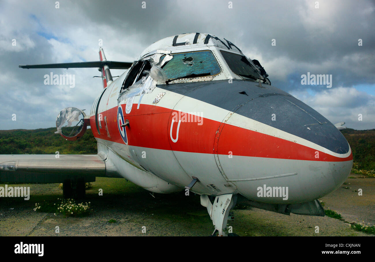 Hawker Siddeley Dominie XS738 at Predannack airfield, Cornwall, UK ...