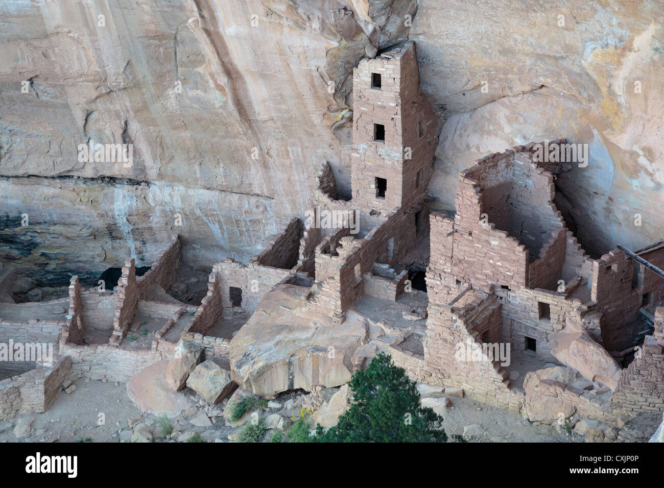 Ancient Indian Ruins at Navajo Canyon, Mesa Verde National Park, near ...