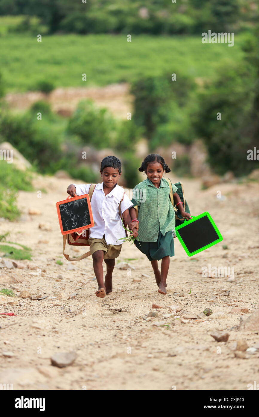 Running Indian Kids