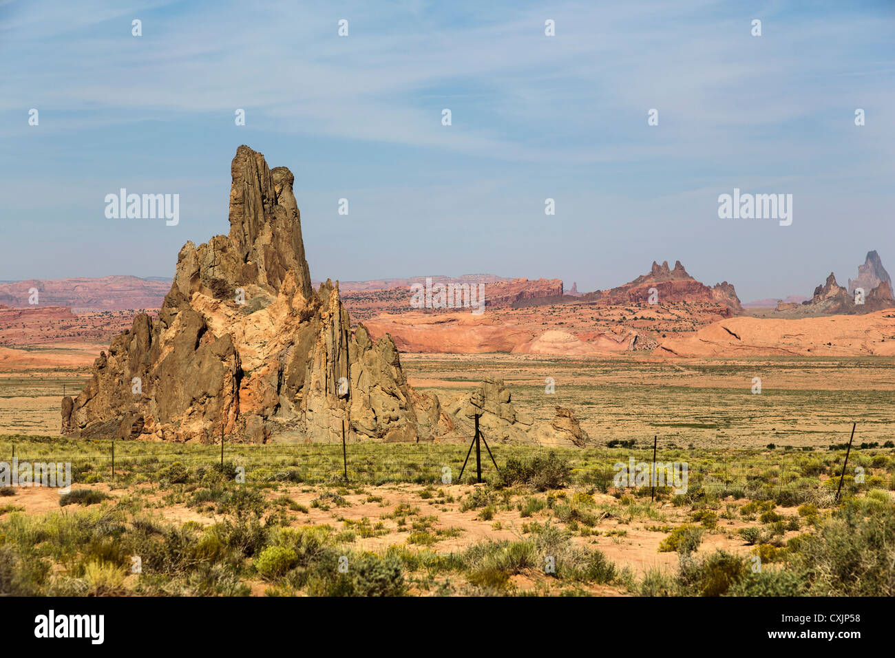 Desert landscape, Navajo Country near Kayenta, Arizona Stock Photo - Alamy