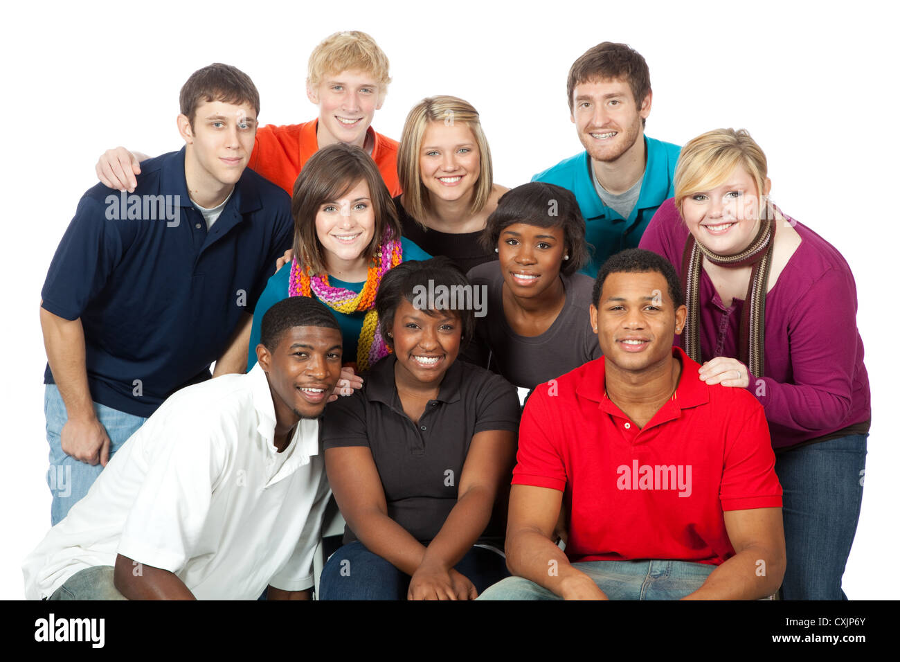 Group of diverse friends isolated hi-res stock photography and images ...
