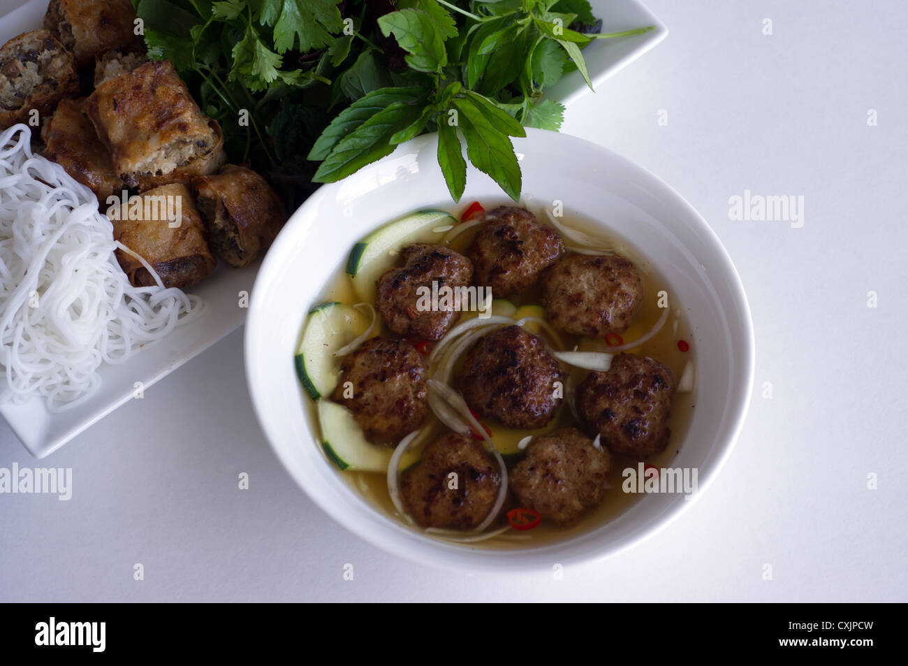 Imperial rolls, Vietnamese plate meal vegetable cha gio Stock Photo - Alamy