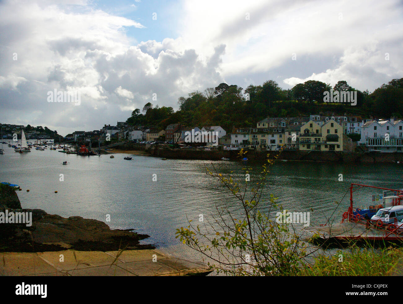 The beautiful Cornwall town of Fowey, UK Stock Photo - Alamy