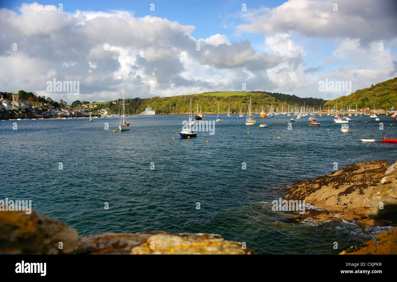 The beautiful Cornwall town of Fowey, UK Stock Photo - Alamy