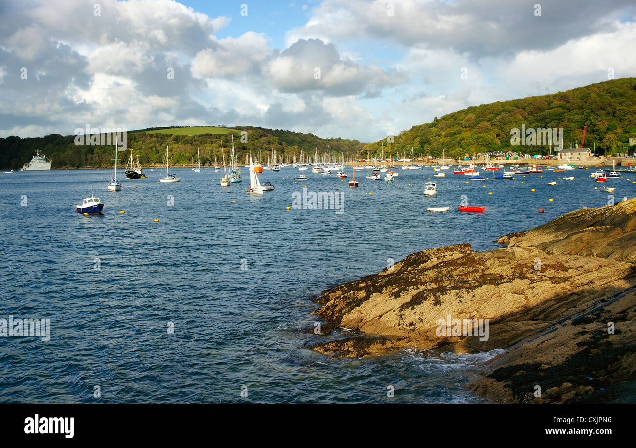 The beautiful Cornwall town of Fowey, UK Stock Photo - Alamy