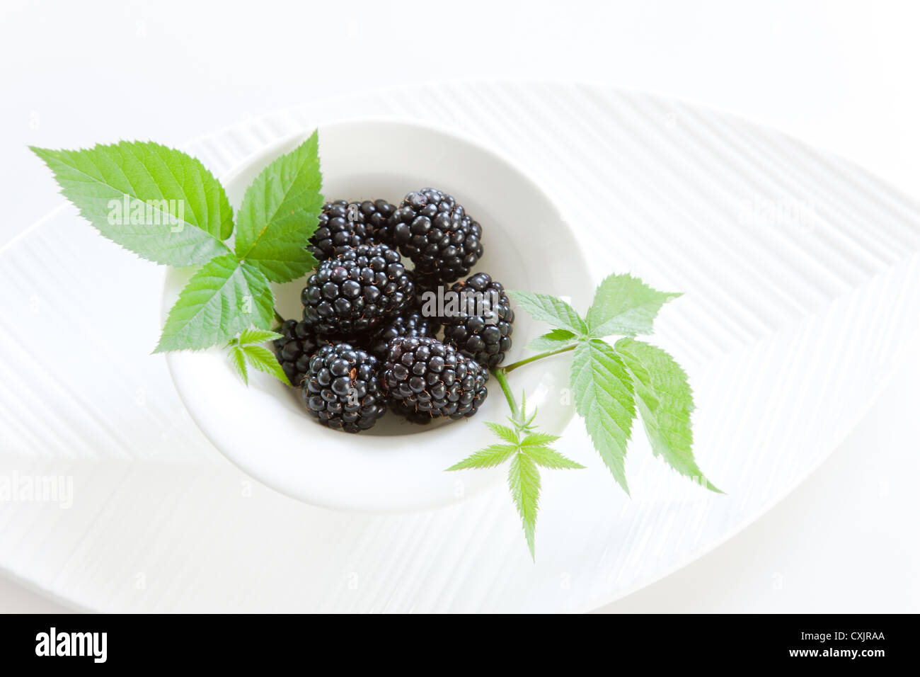 White blackberry fruits hi-res stock photography and images - Alamy