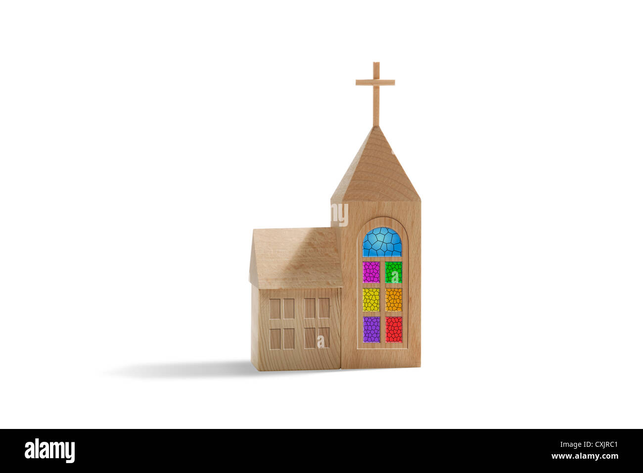 Church made of building blocks Stock Photo - Alamy