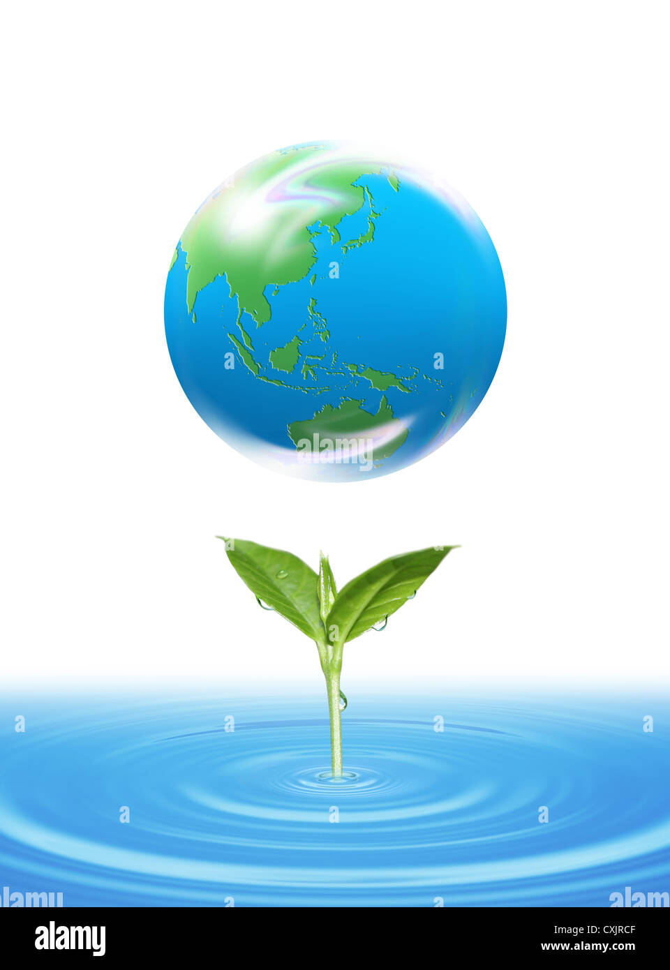 Earth and sprout Stock Photo - Alamy