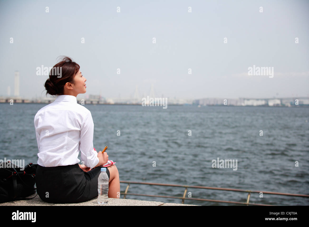 Lady sitting in plastic hi-res stock photography and images - Alamy