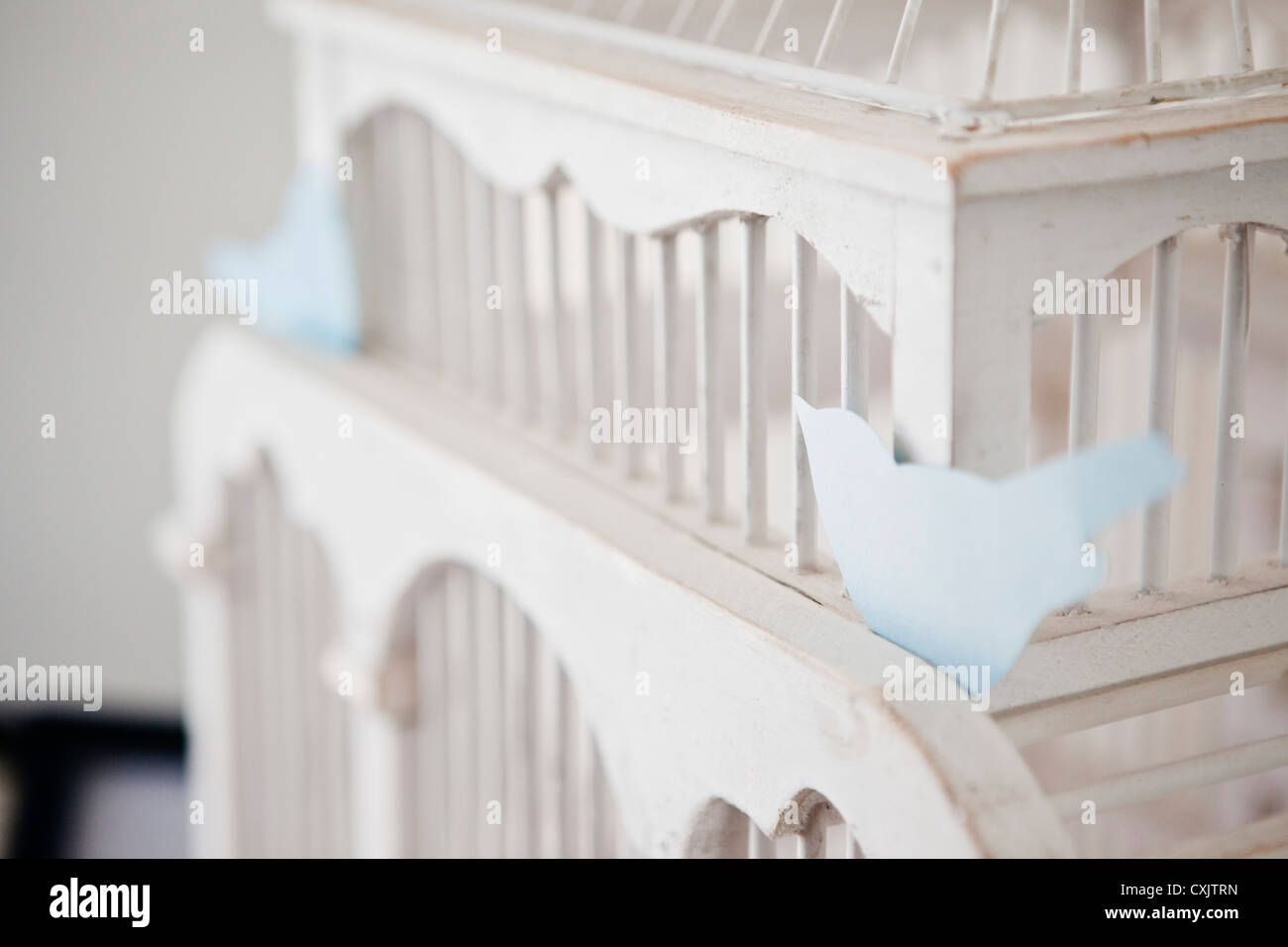 Close-up of Bird Cage Stock Photo - Alamy