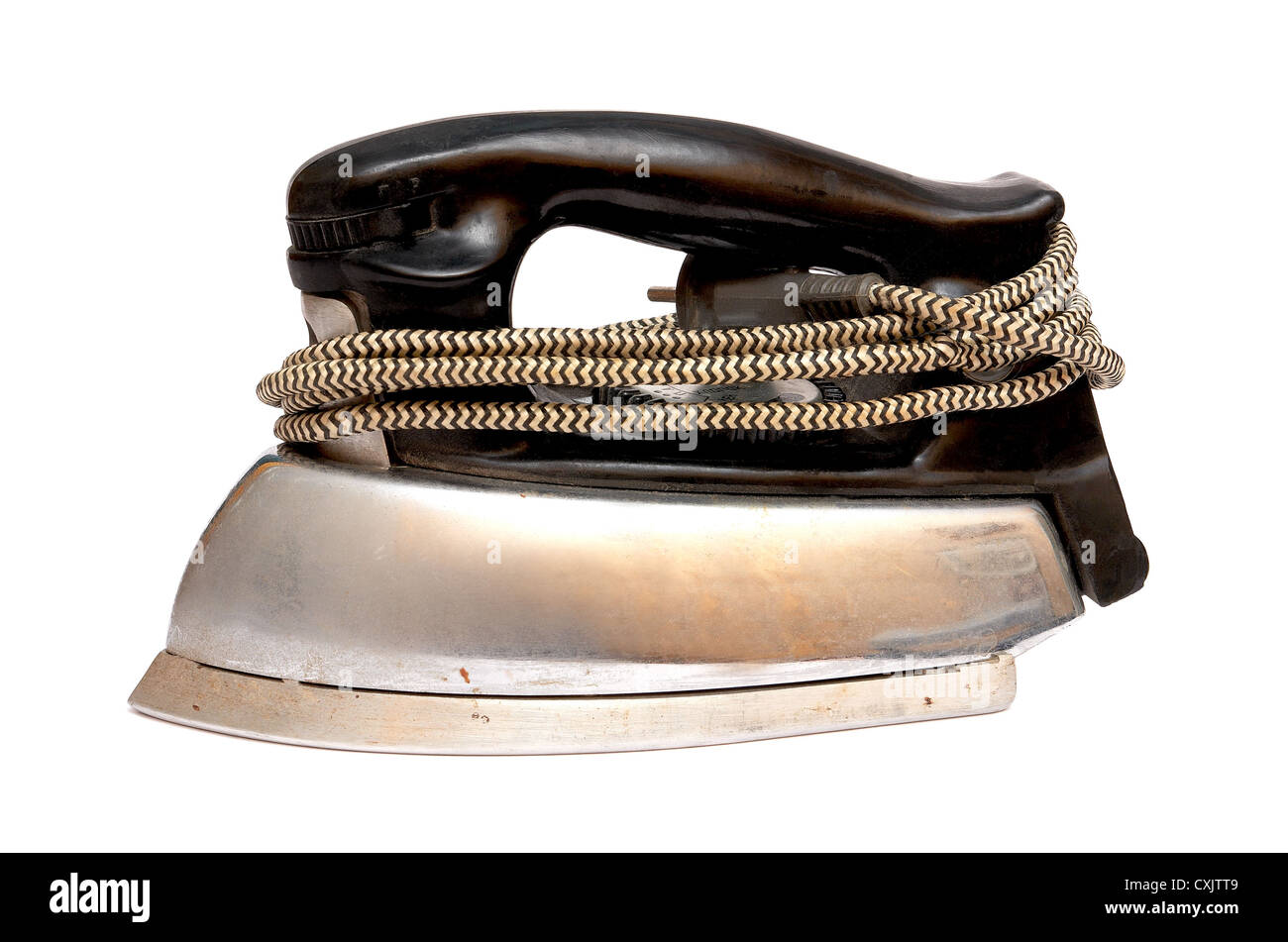 old electric iron Stock Photo - Alamy