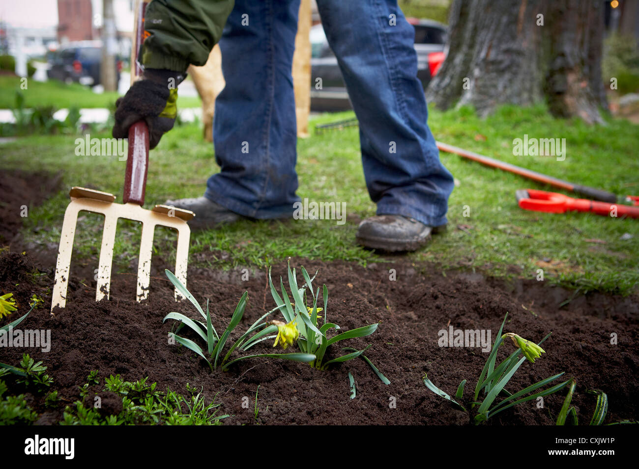 Tilling the soil hi-res stock photography and images - Alamy