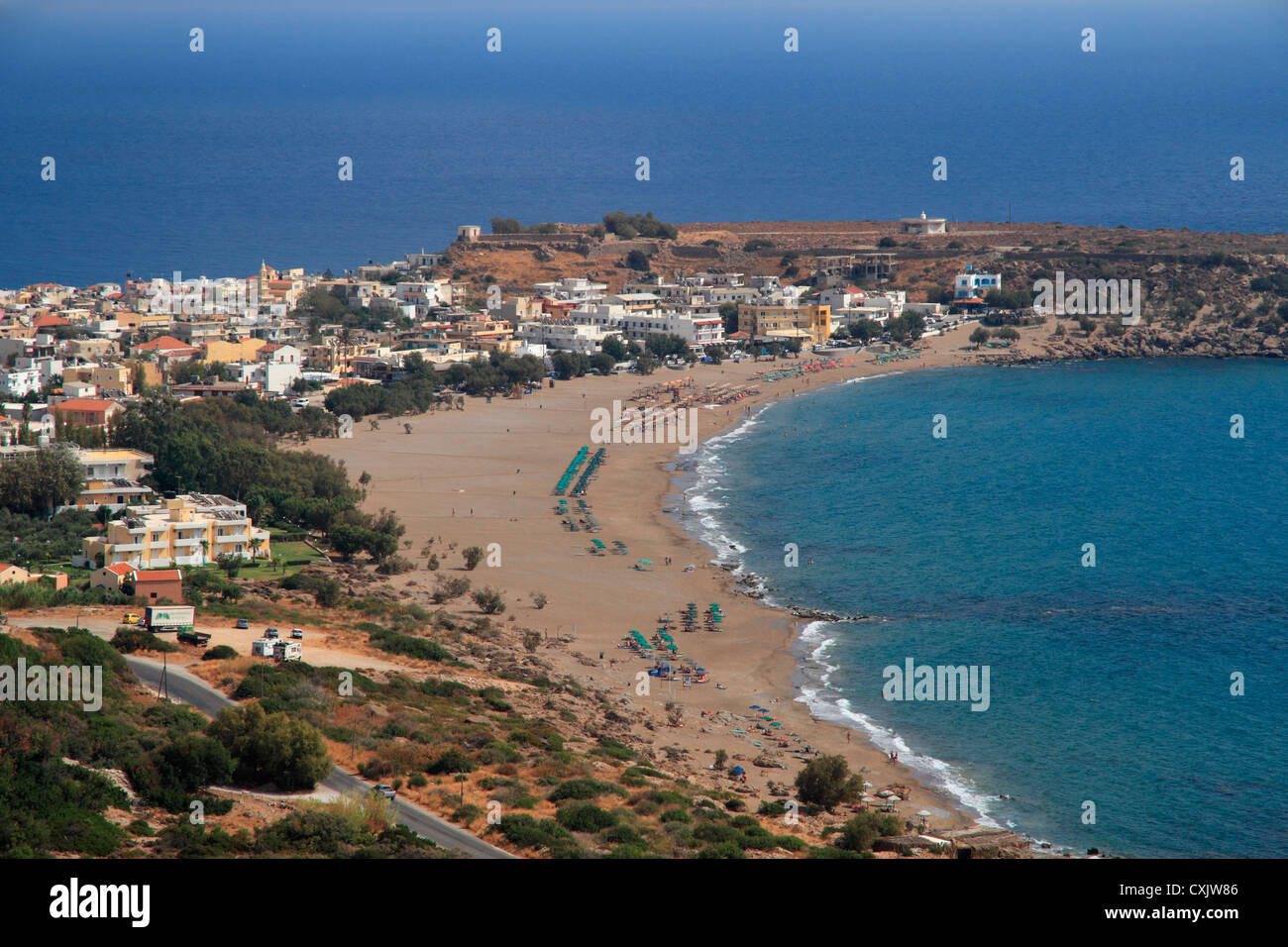 Greece Crete Paleochora view Stock Photo - Alamy