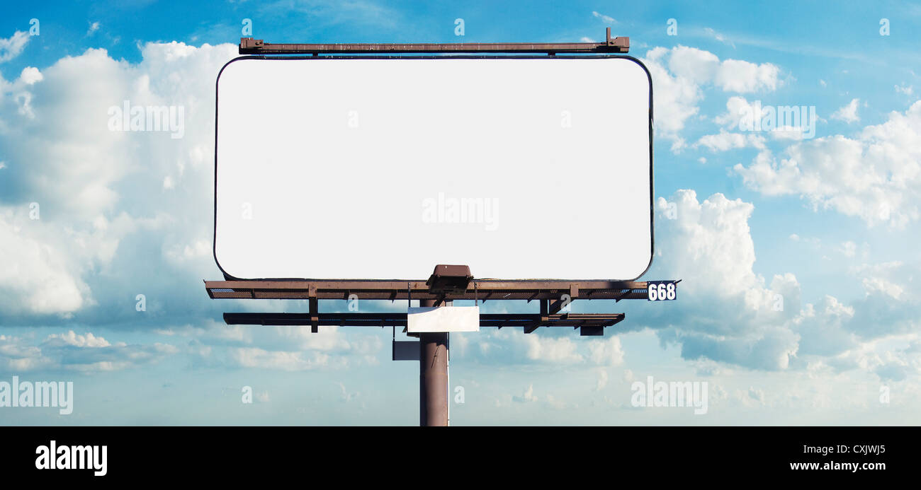 Empty billboard sign hi-res stock photography and images - Alamy