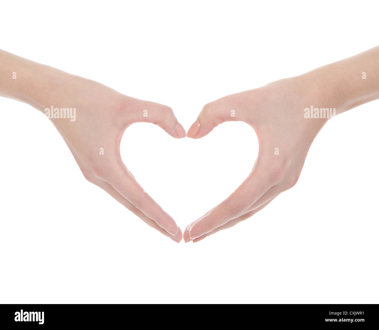Hand make a heart Stock Photo - Alamy