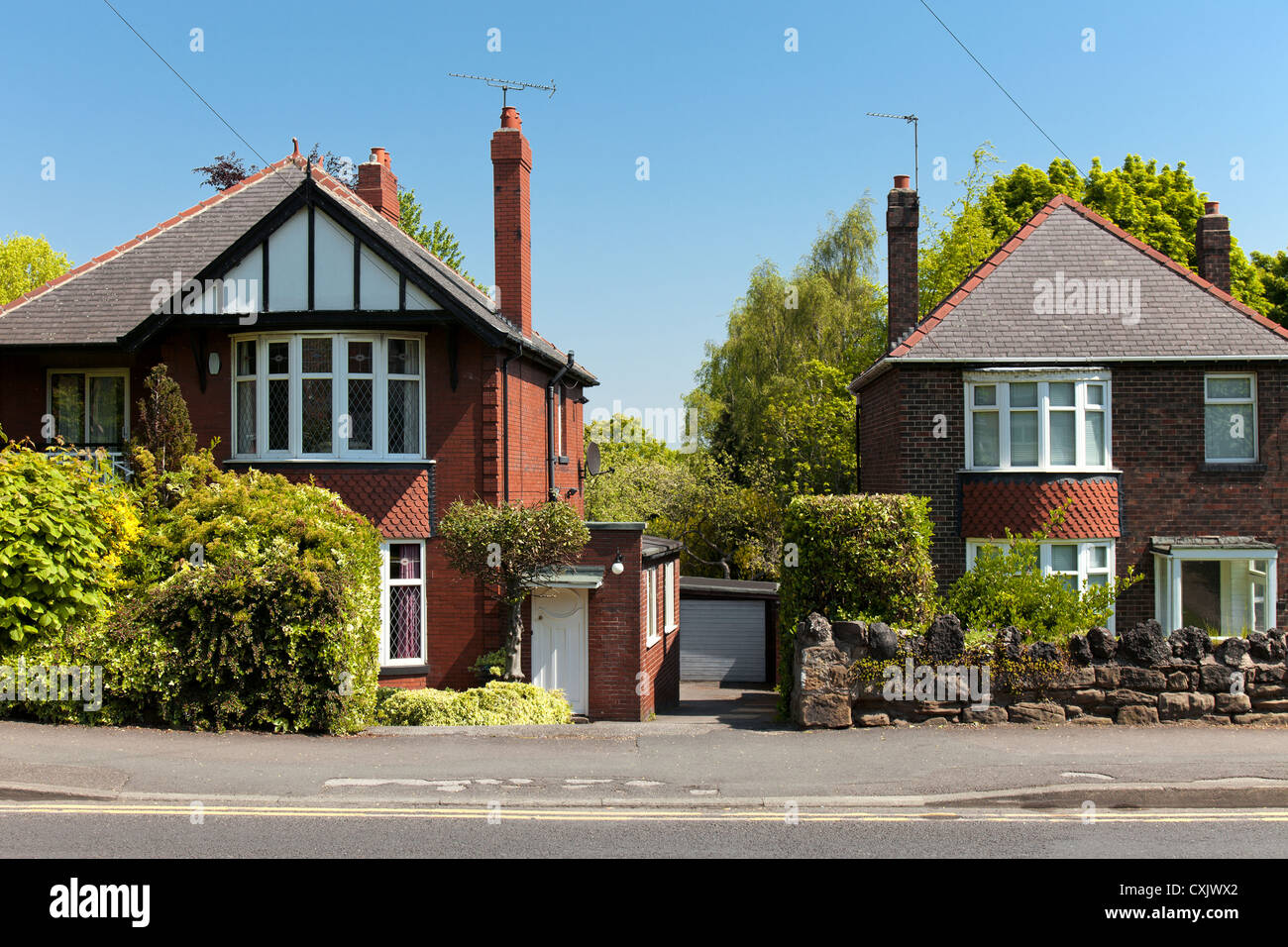Typical english Houses Stock Photo - Alamy