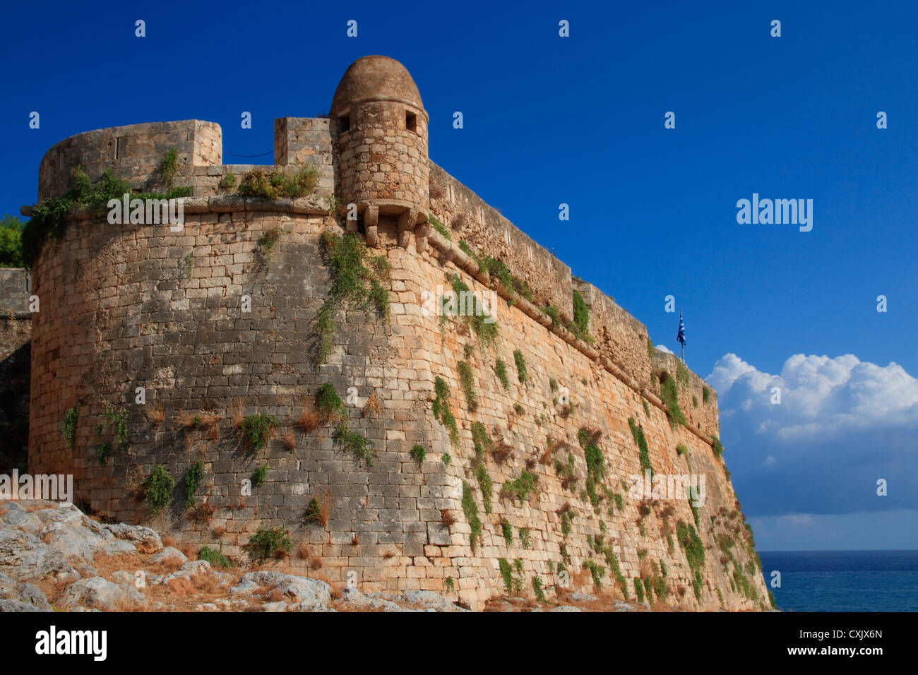 Greece Crete Rethymno Fortezza walls Stock Photo - Alamy