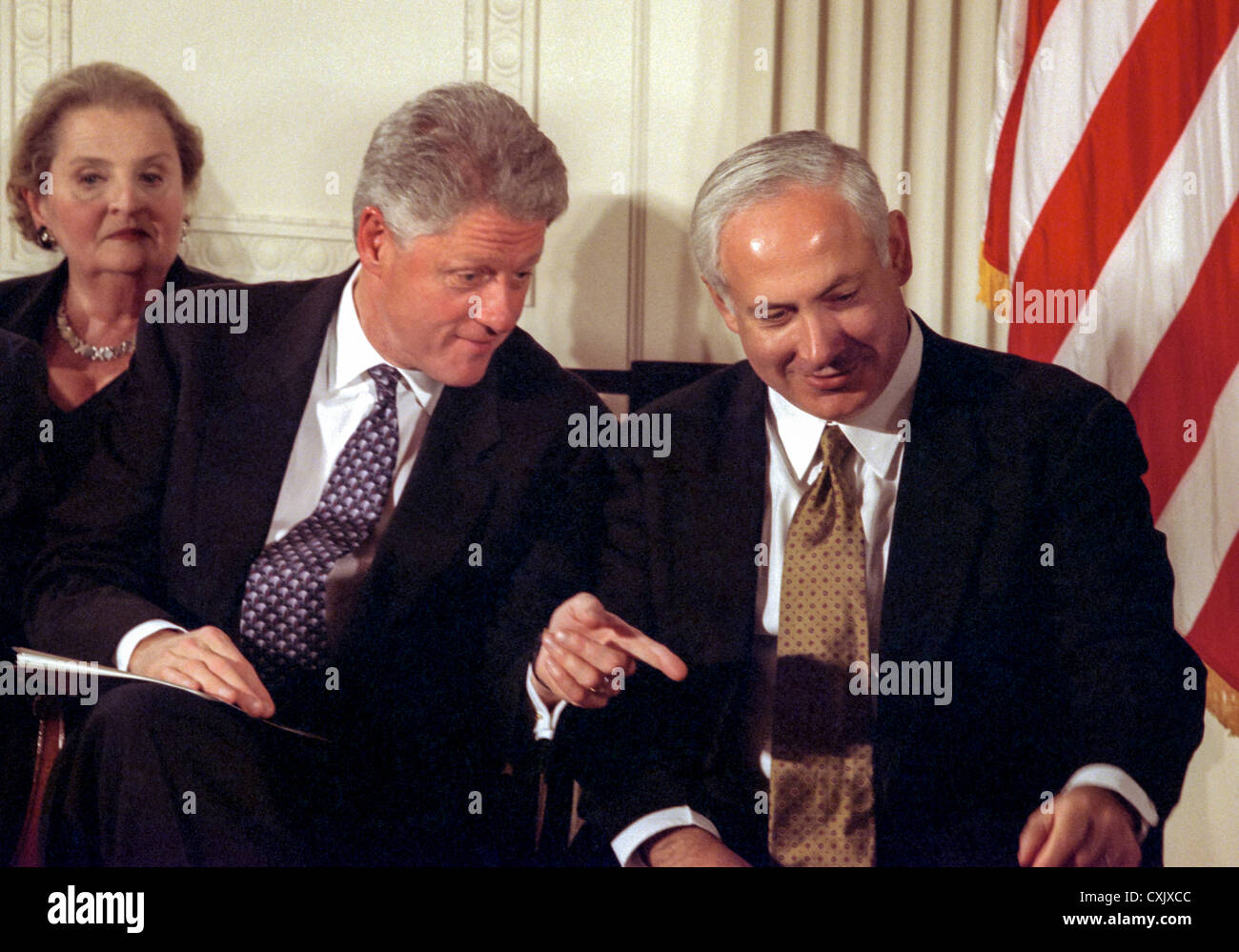 Benjamin netanyahu 1998 hi-res stock photography and images - Alamy
