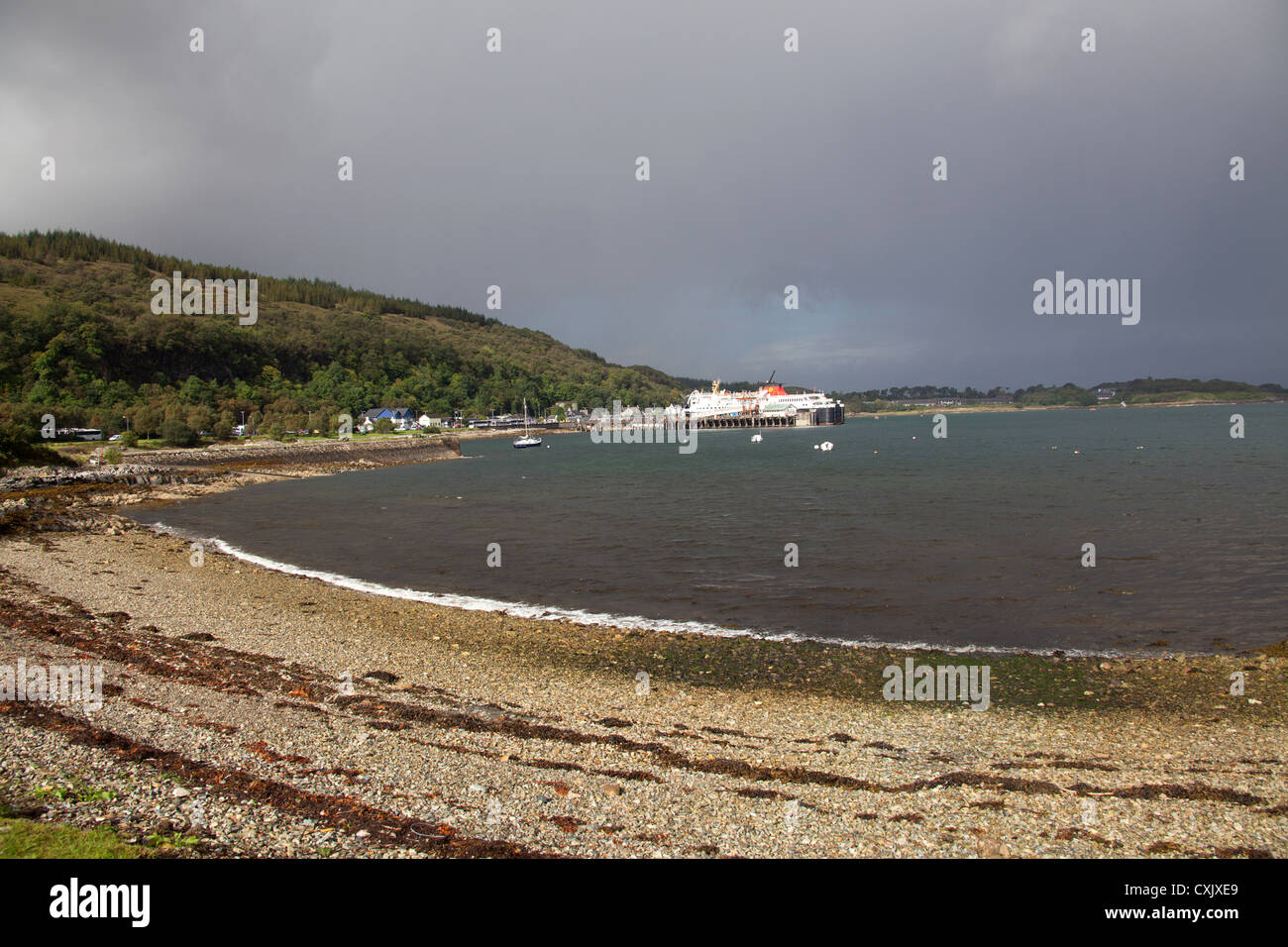 Isle of Mull, Scotland. Picturesque view of Craignure Bay on the Isle ...
