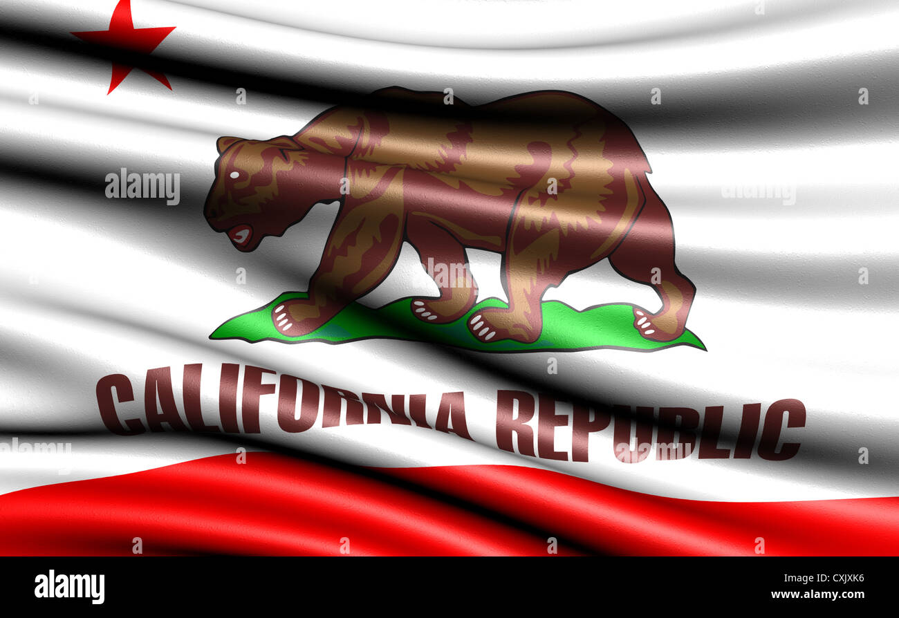 California full american flag hi-res stock photography and images - Alamy