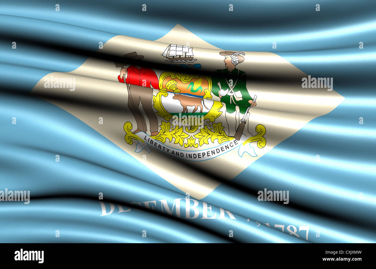 Flag of Delaware Stock Photo - Alamy