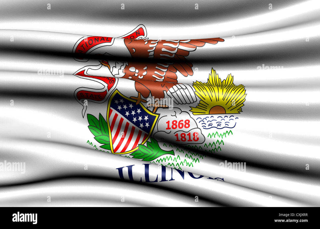Flag of Illinois Stock Photo - Alamy