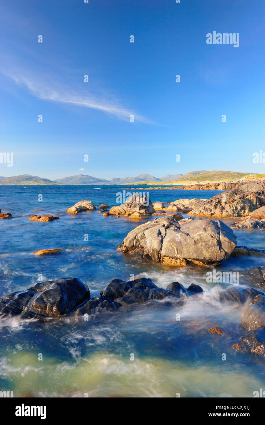 Rugged Coastline along Sound of Taransay, Isle of Harris, Outer ...