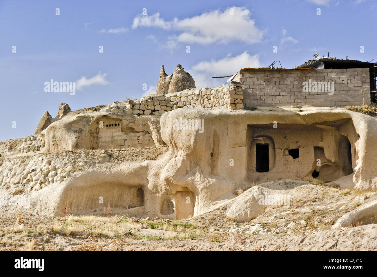 Turkey Cappadocia Rock Houses Stock Photo - Alamy
