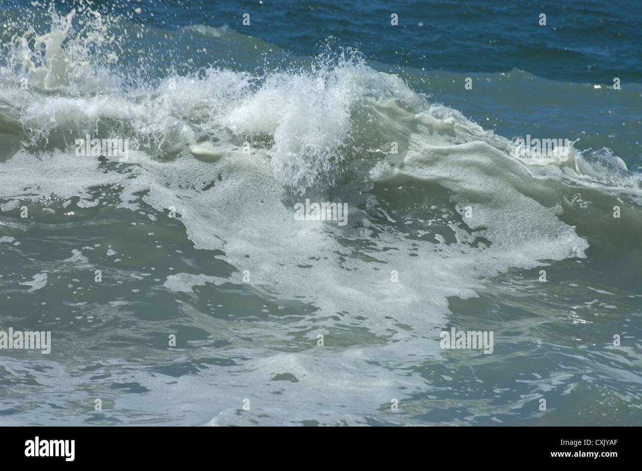 wave washing the beach in Pacific ocean, California, United States ...