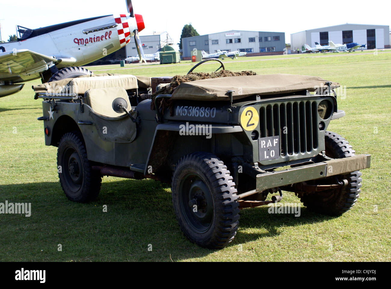 MILITARY RAF JEEP Stock Photo - Alamy