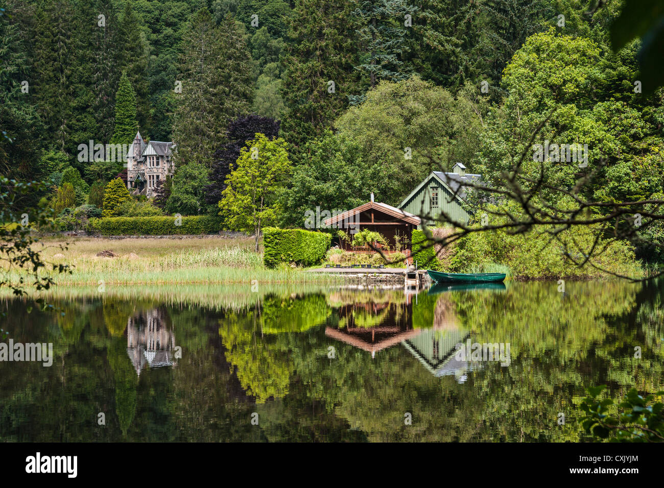 Loch Ard lakeside, Scotland Stock Photo - Alamy