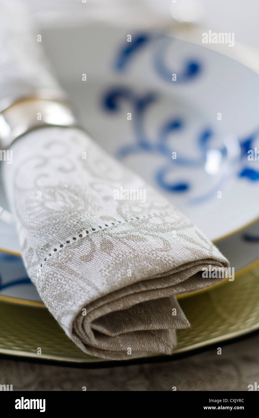 colour day interior dining table place setting fabric napkin plate ...