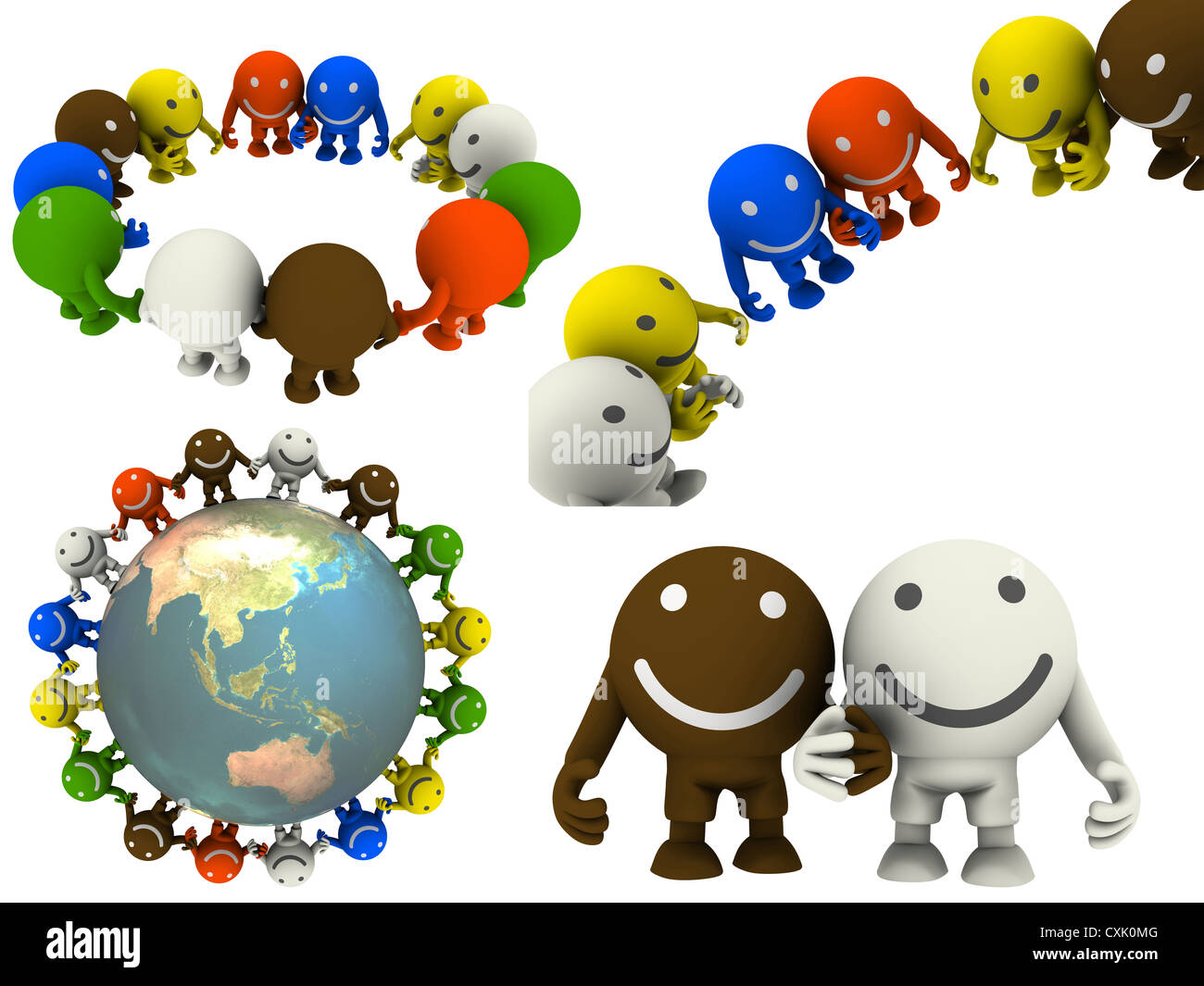 Set of smileys Stock Photo - Alamy