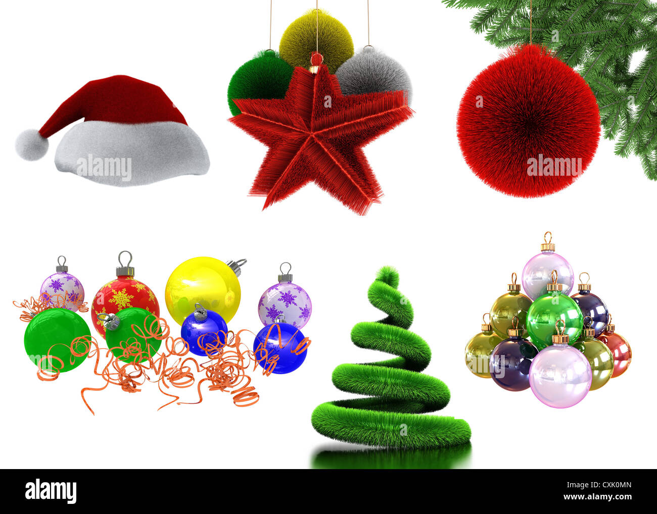 New Years set Stock Photo - Alamy