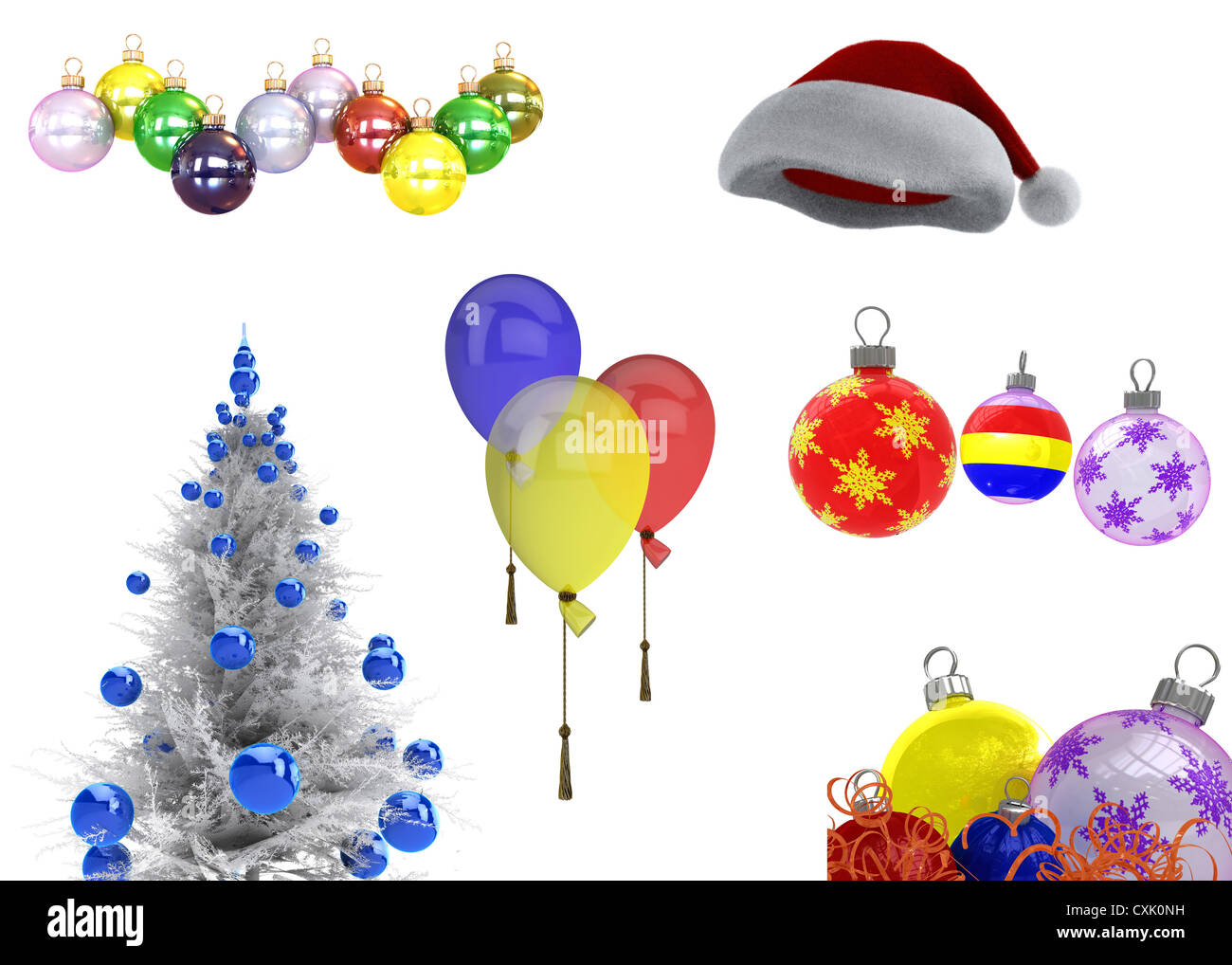 New Years set Stock Photo - Alamy