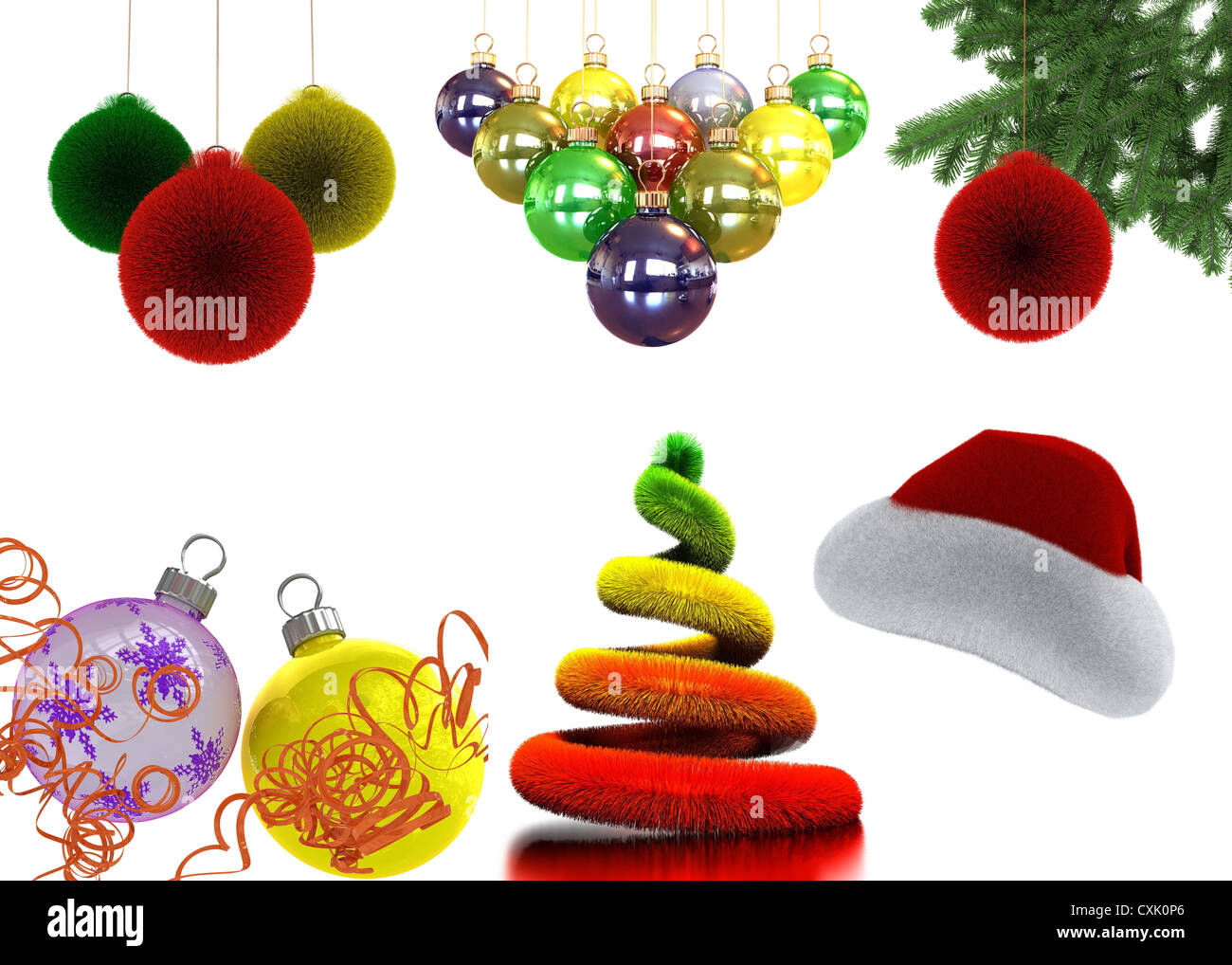 New Years set Stock Photo - Alamy