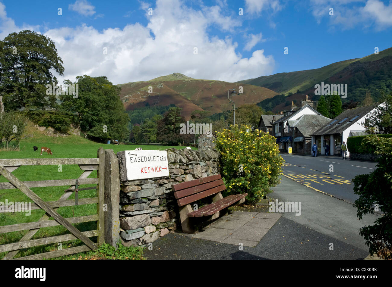Road sign grasmere hi-res stock photography and images - Alamy