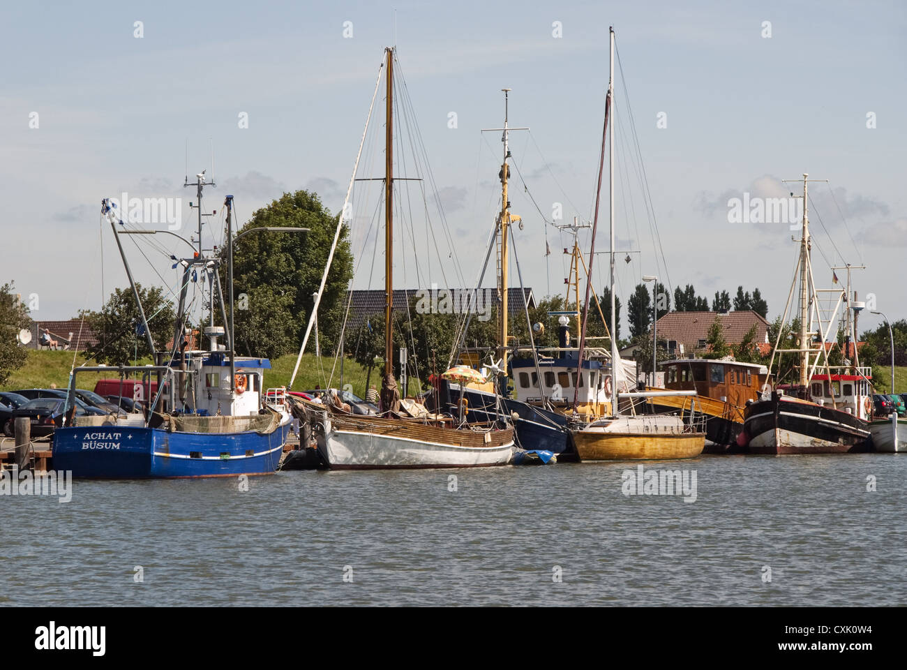 Port of Buesum Stock Photo - Alamy