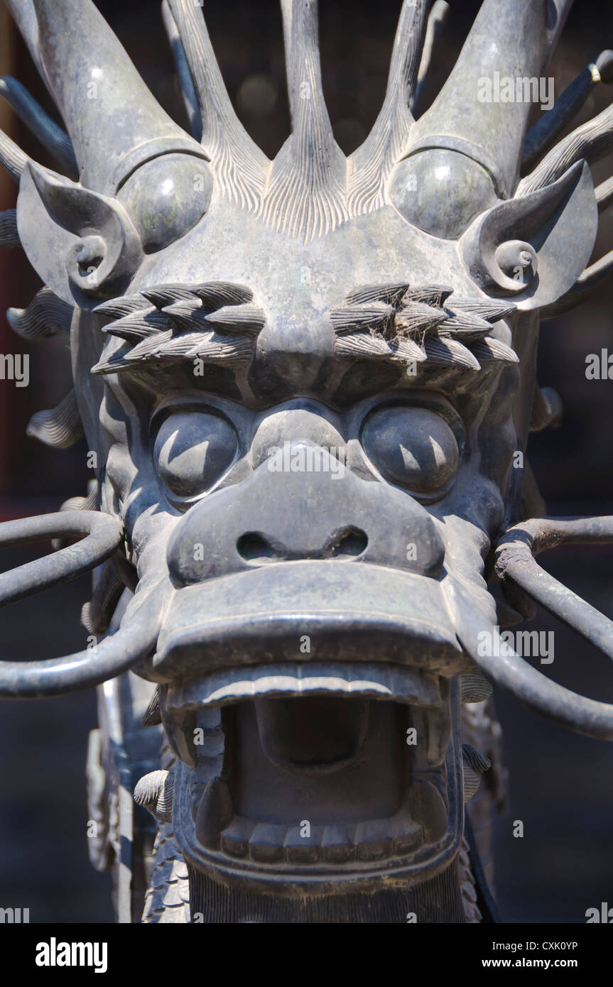 Ornamental dragon inside the Forbidden City, Beijing Stock Photo - Alamy