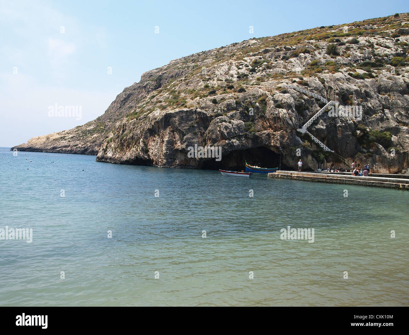 A calm bay on Malta island Stock Photo - Alamy