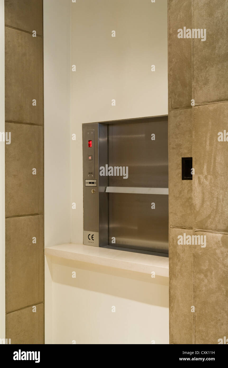 colour day interior dumb waiter stainless steel sliding door concealed ...