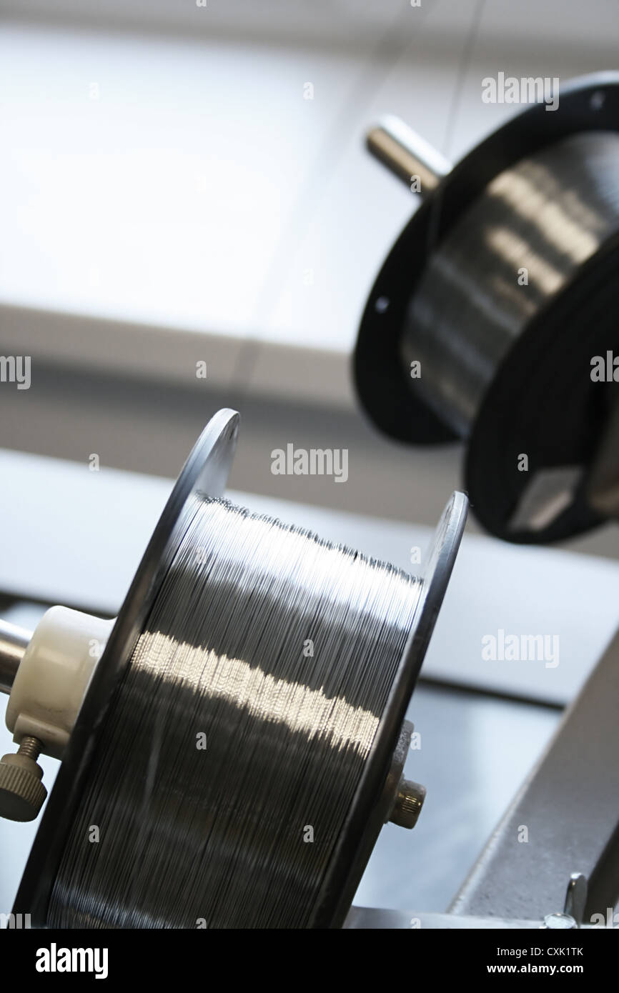 Reels of a wire Stock Photo - Alamy