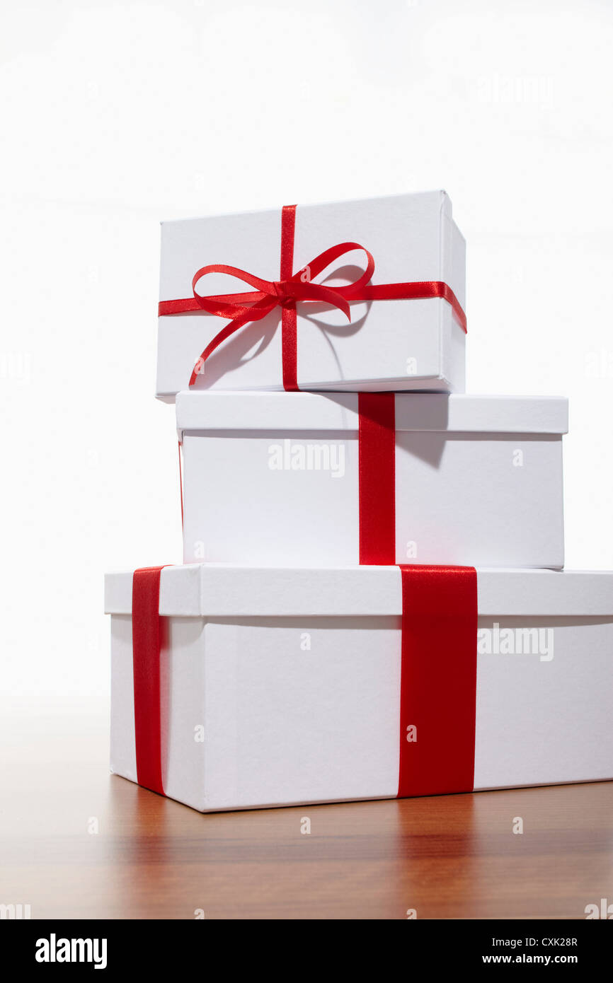 Top view gifts stack hi-res stock photography and images - Alamy